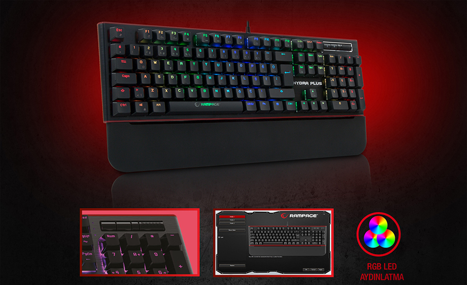 Rampage Hydra R6 Plus Usb + Audio Portlu Mavi Switch Fiyatı - Vatan ...
